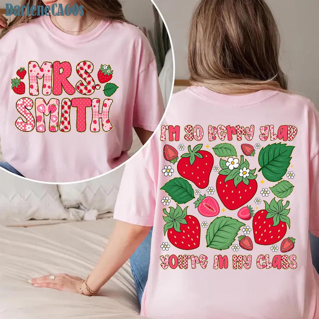 Personalized I'm so Berry Glad You're in My Class Png, Groovy Teacher ...