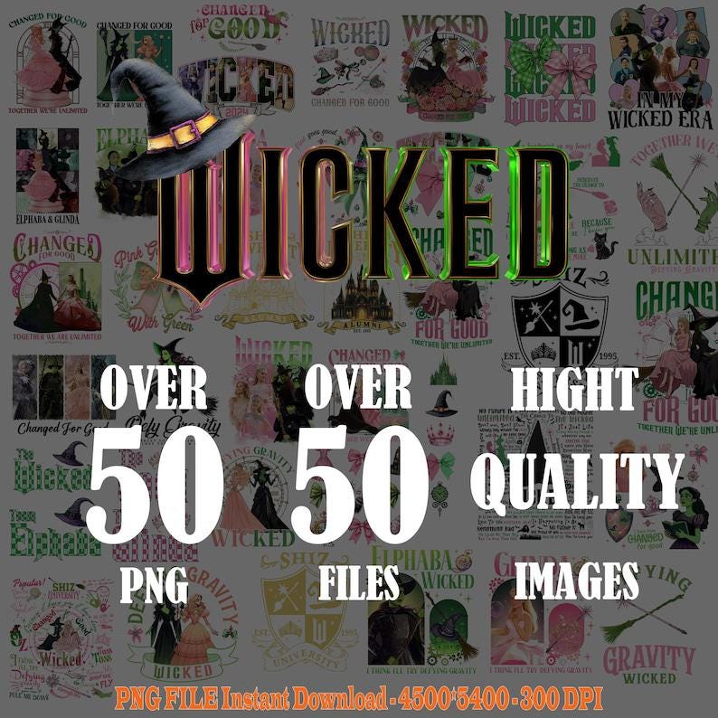 60++ Wicked Changed for Good Bundle Png, Bundle Wicked Png, Witch Pink ...