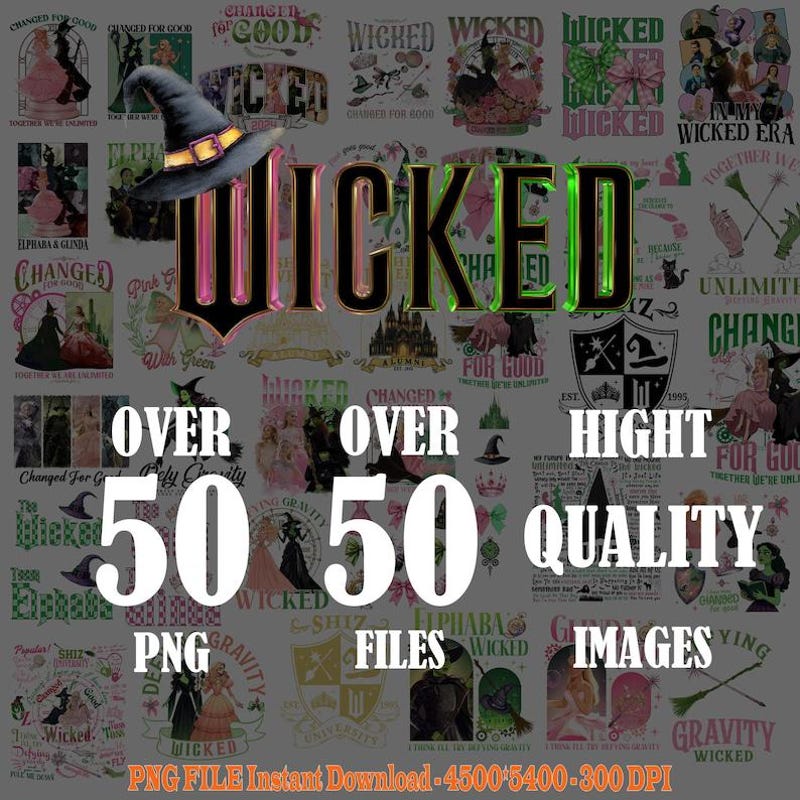 Wicked for Good Logo Png - Etsy