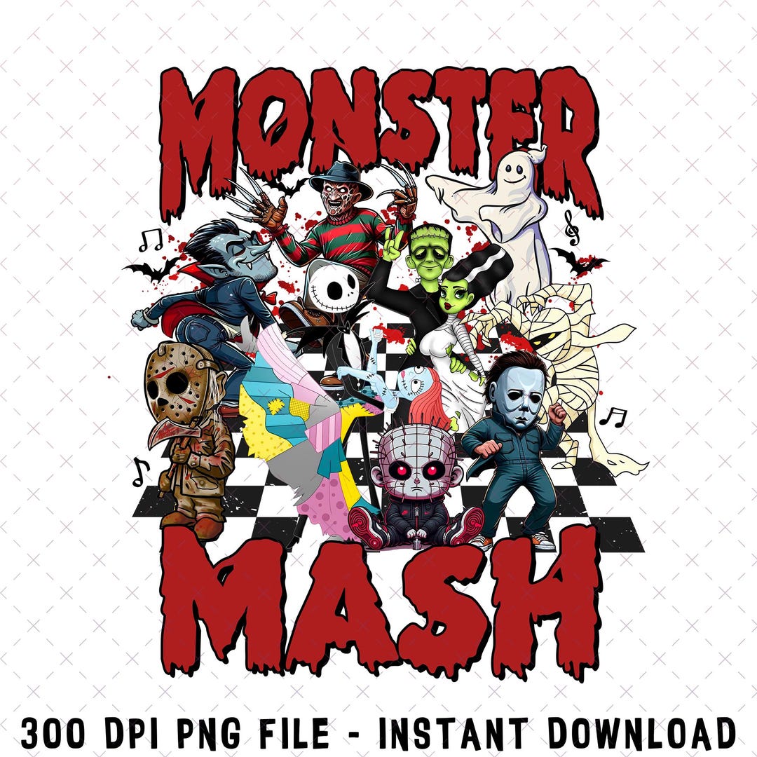 Halloween Monster Mash Png, Vintage Ghost Halloween Png, Monster Lover ...