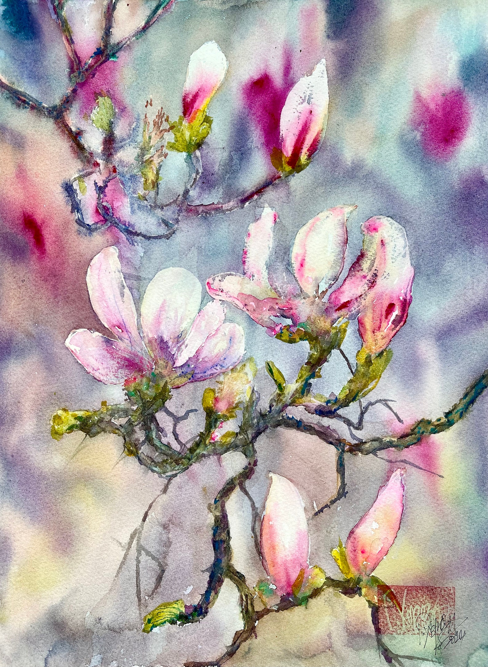 Pink Magnolias - Etsy