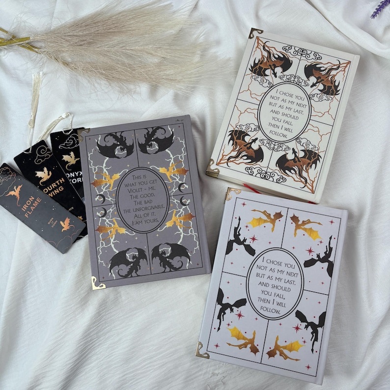 The Empyrean Series Books, Rebecca Yarros Hardcover, Fourth Wing Iron ...