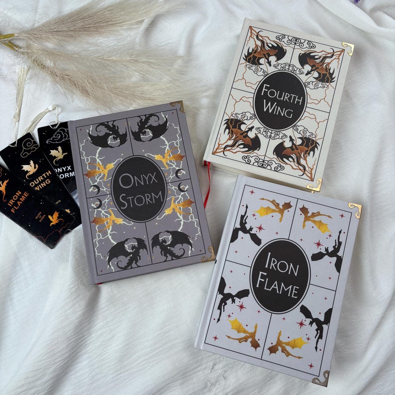 The Empyrean Series Books, Rebecca Yarros Hardcover, Fourth Wing Iron ...