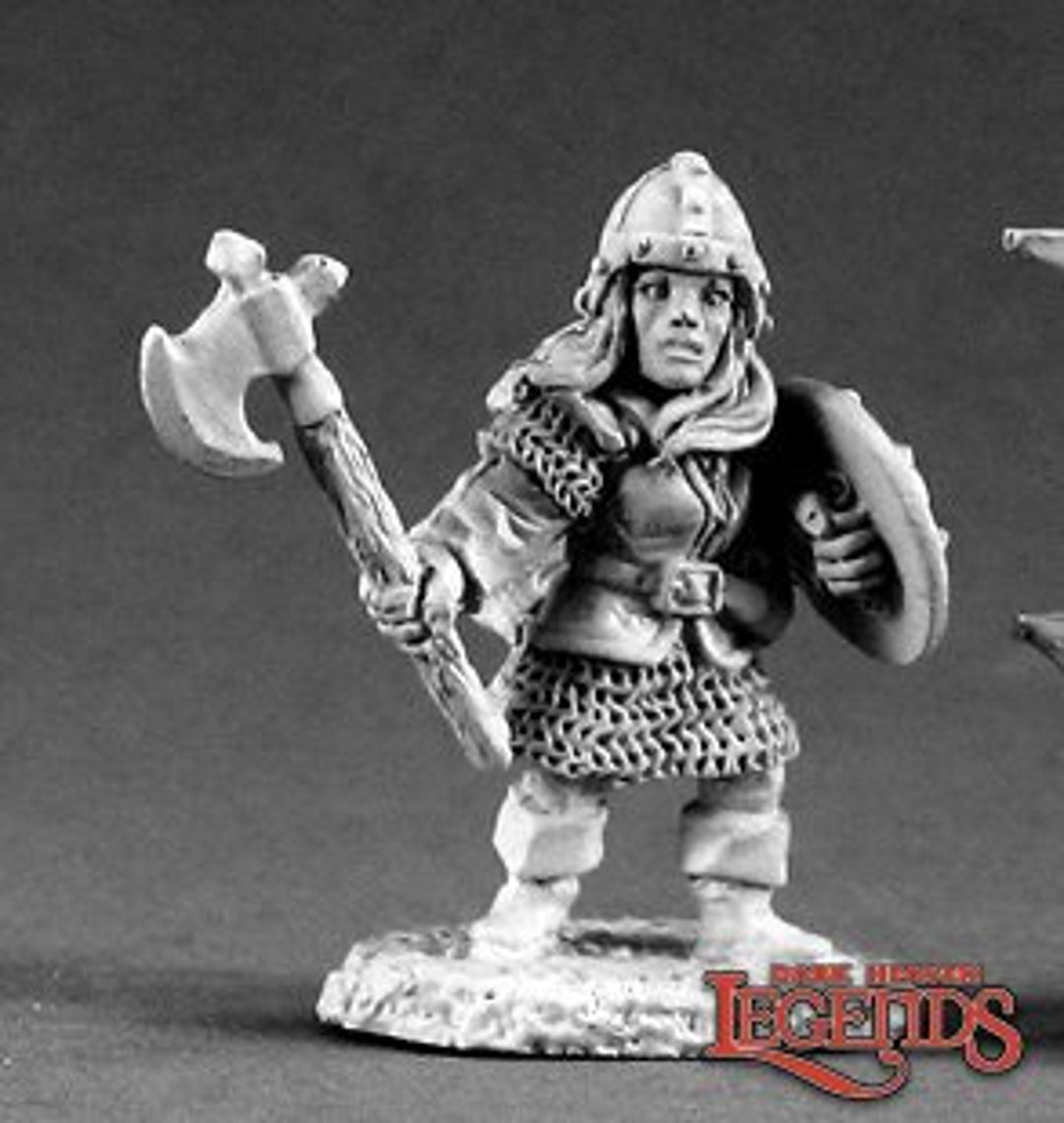 Female Dwarf Fighter D&D Frostgrave Pathfinder Metal - Etsy