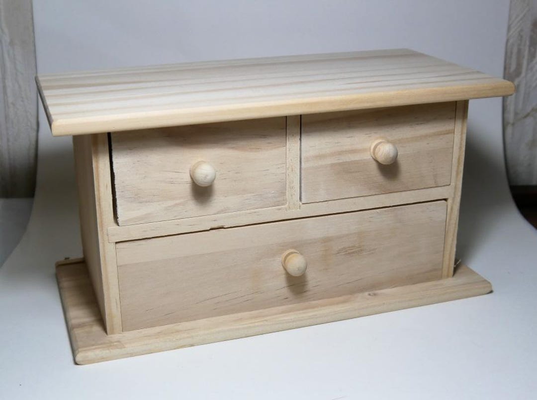 Miniature Softwood Draw Unit. Suitable for Storage of Small Items and ...