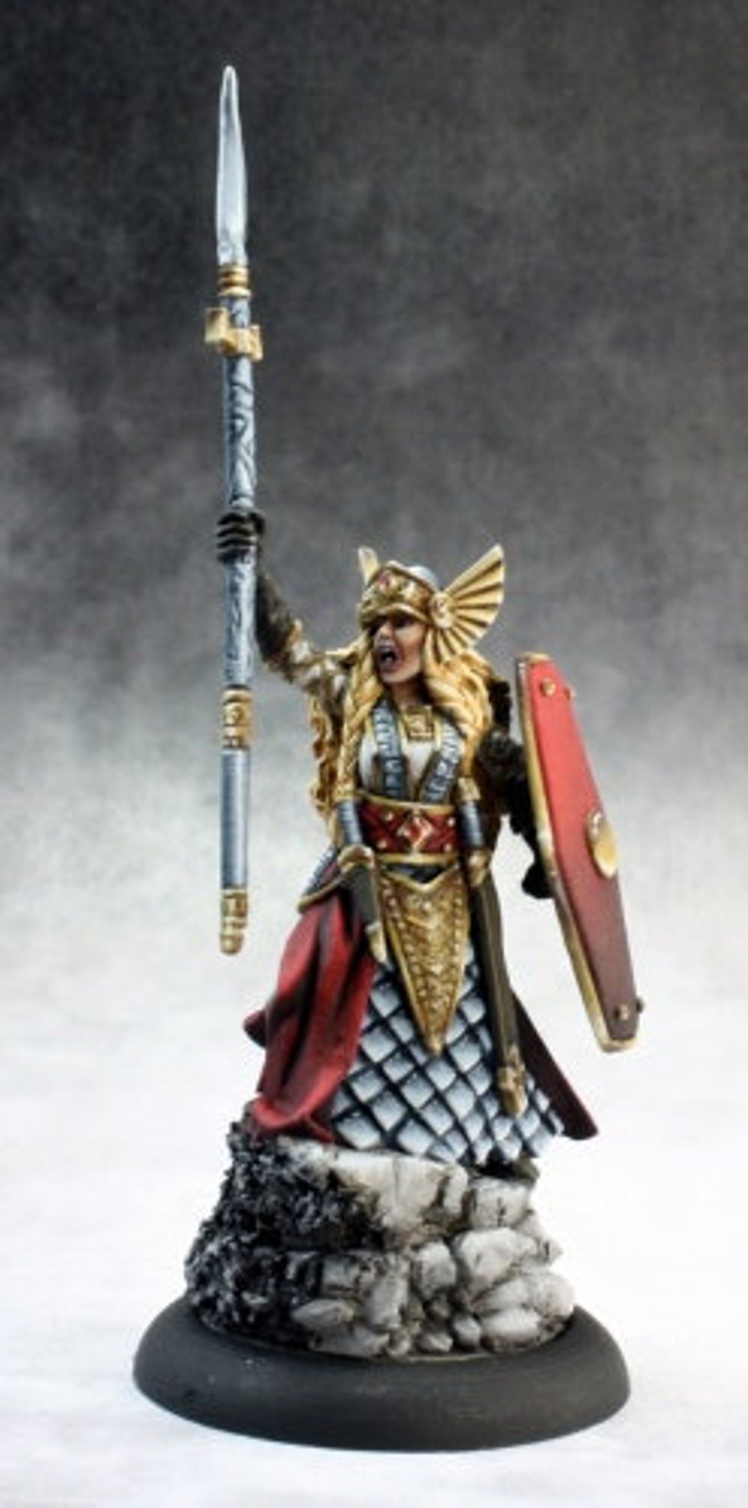 Female Valkyrie Aina D&D Frostgrave Pathfinder Metal RPG Fantasy ...