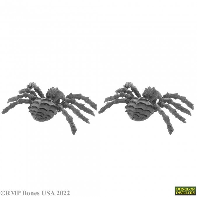 Giant Spiders 2 D&D Frostgrave Pathfinder Plastic - Etsy