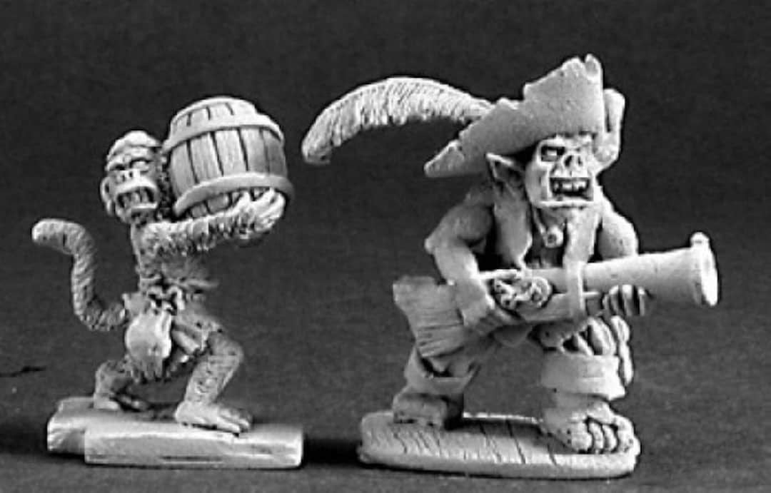Goblin Pirate and Powder Monkey D&D Frostgrave Pathfinder Metal RPG ...