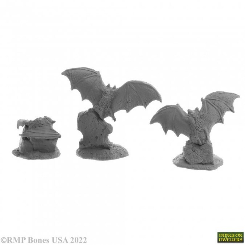Giant Bats 3 D&D Frostgrave Pathfinder Plastic RPG - Etsy UK