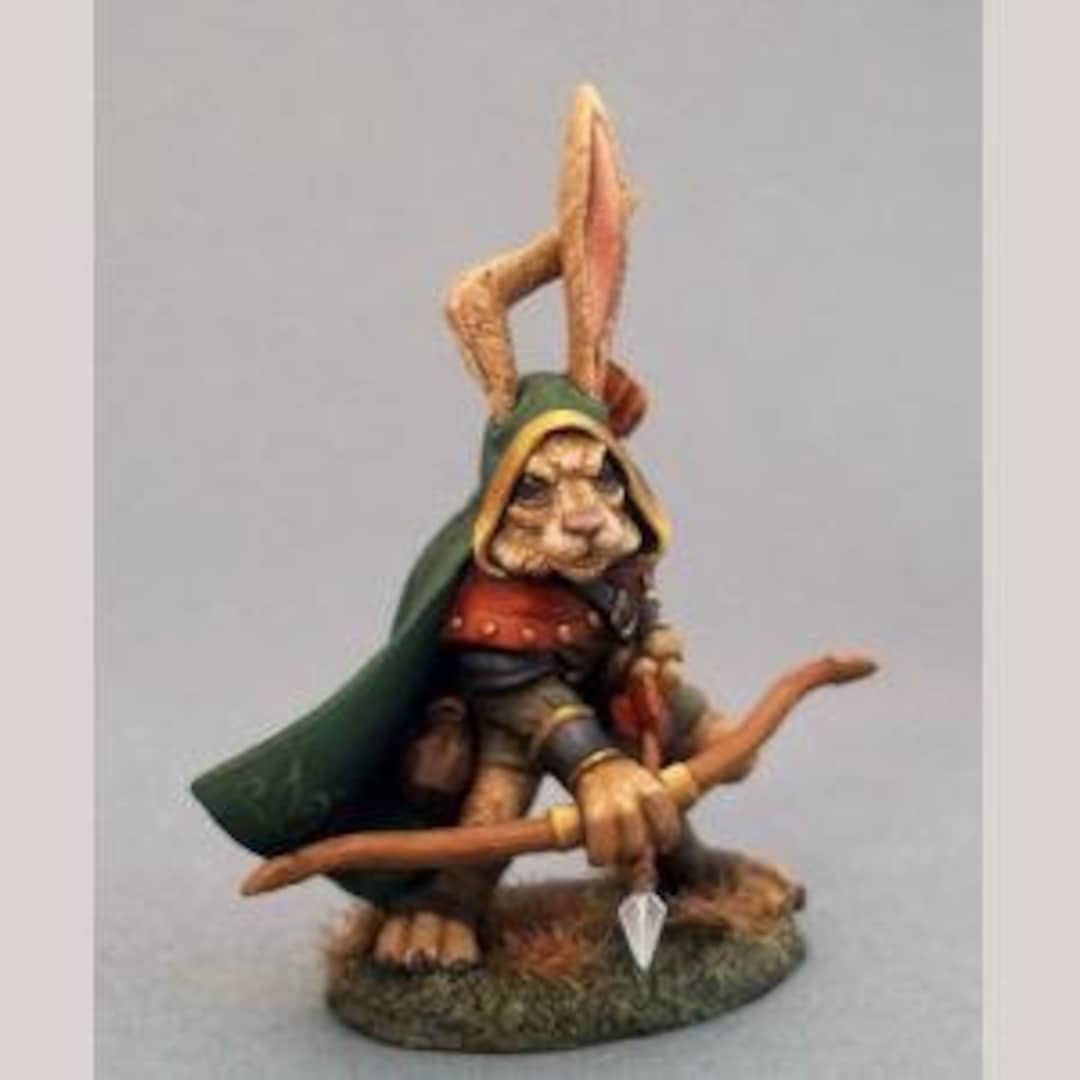 Rabbit Ranger D&D Frostgrave Pathfinder Metal RPG Fantasy Miniature 28 ...