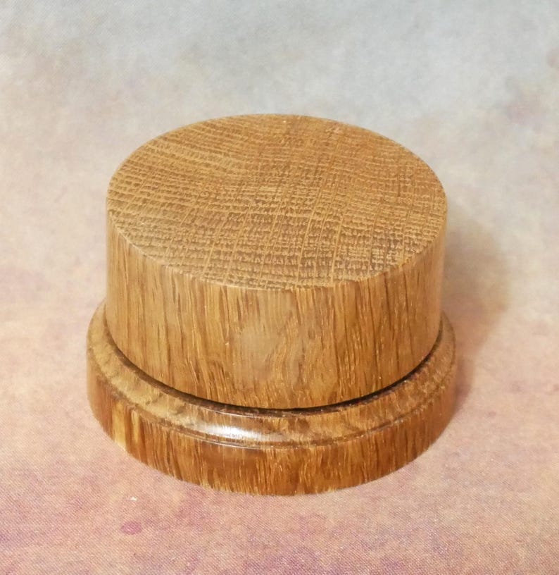 Reclaimed Oak Display Plinth - 56mm Top Diameter. Suitable for ...