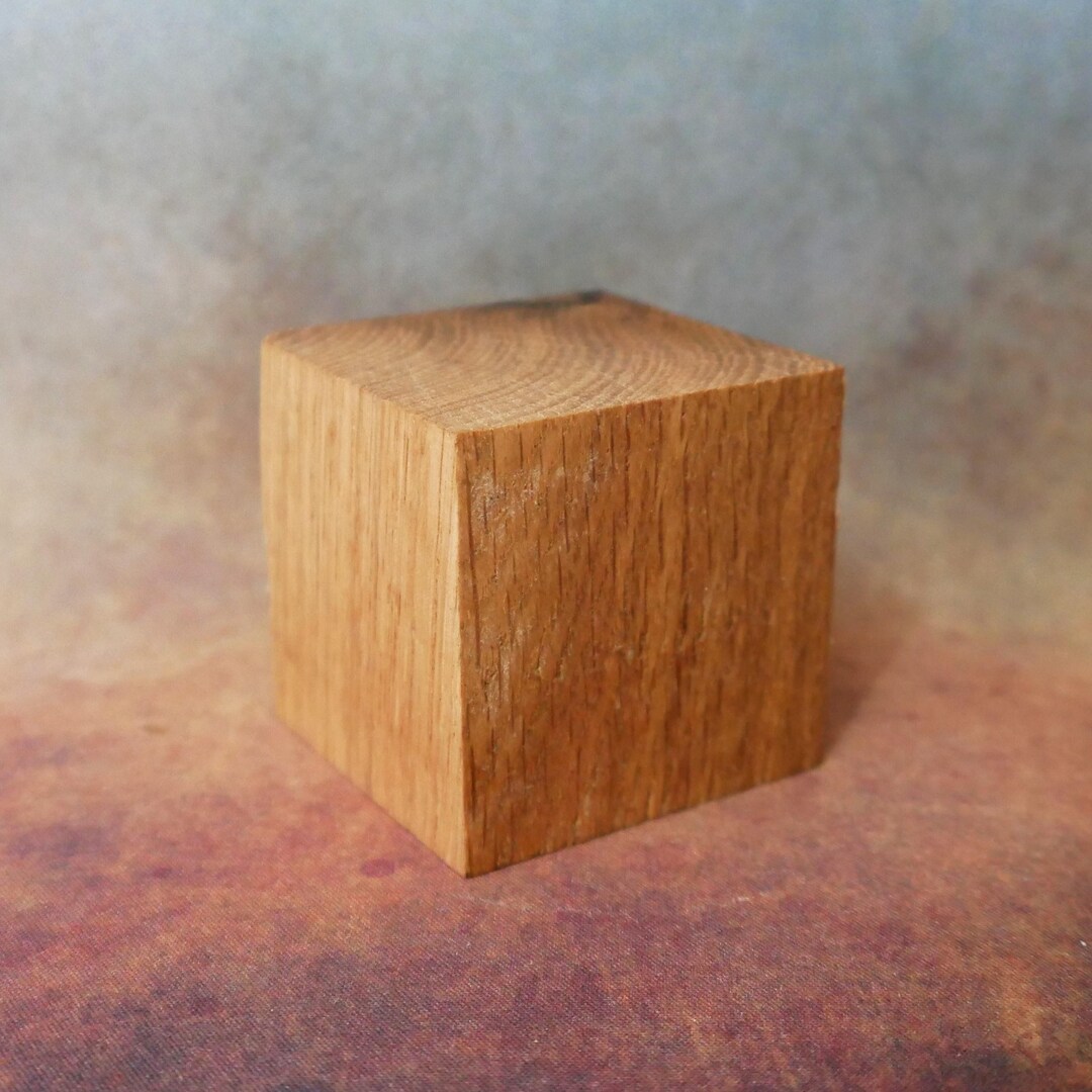 Solid Oak Display Plinth, 50 X 50 X 50mm Cube. Suitable for Warhammer ...