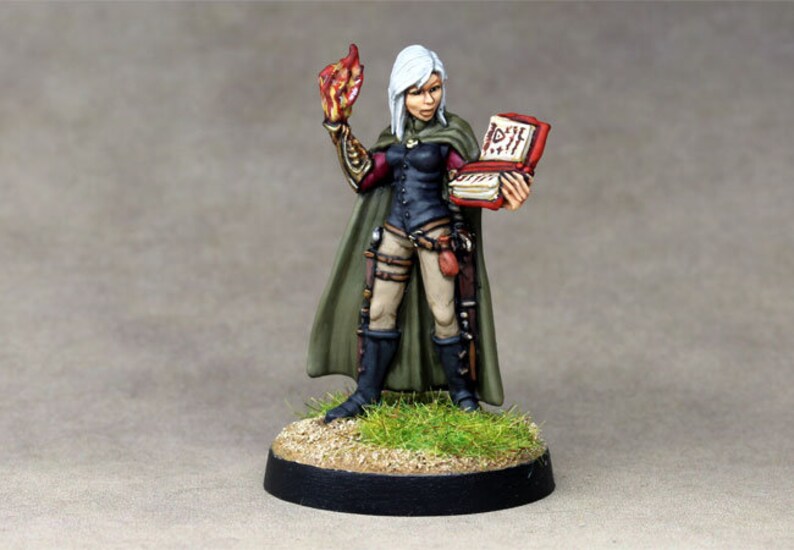 Female Elf Wizard D&D Frostgrave Pathfinder Metal RPG Fantasy Miniature ...