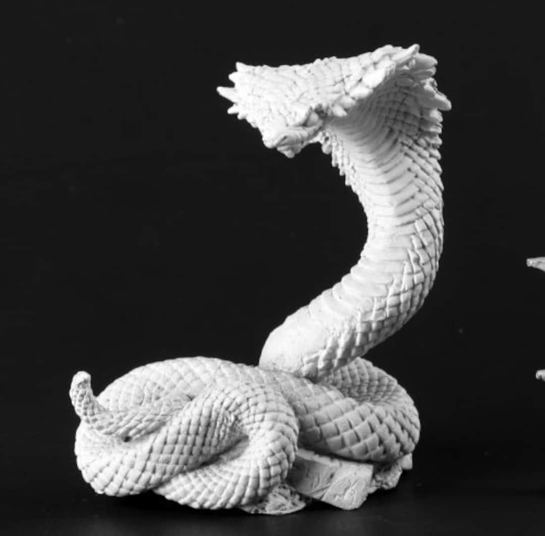 Giant Cobra Snake D&D Frostgrave Pathfinder Metal RPG Fantasy Miniature ...