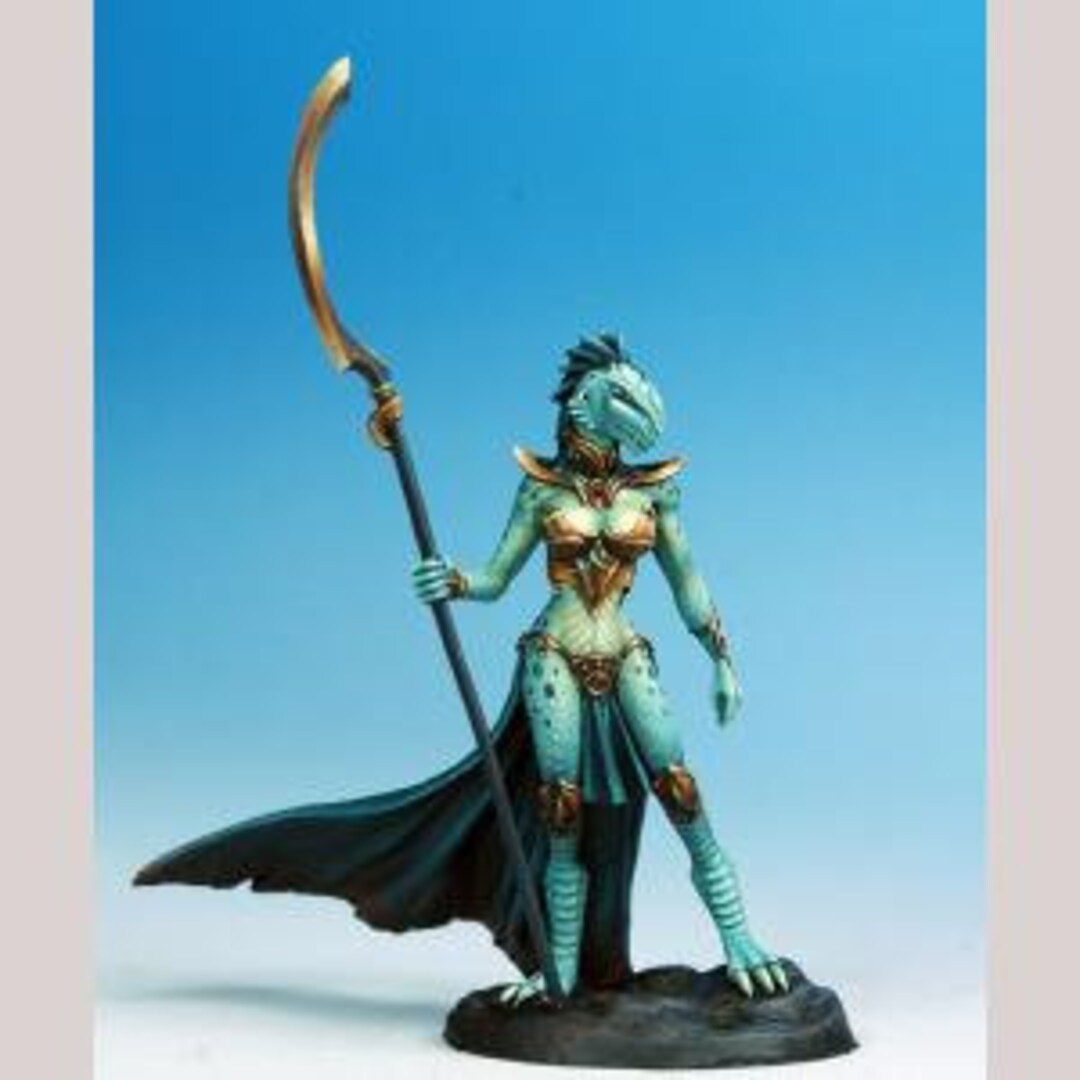Female Dragonkin Mage D&D Frostgrave Pathfinder Metal - Etsy