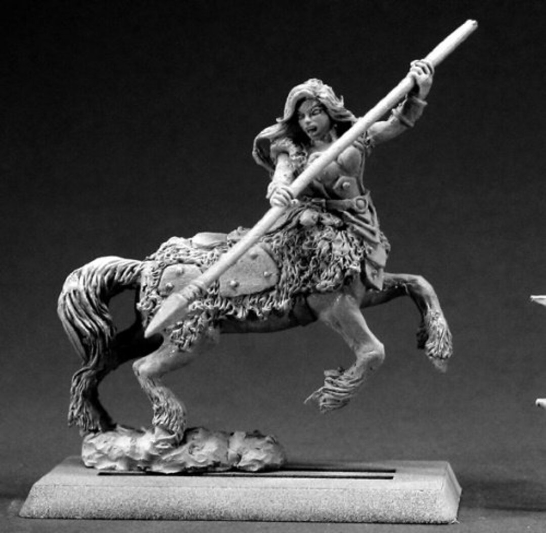 Female Centaur Fighter D&D Frostgrave Pathfinder Metal RPG Fantasy ...