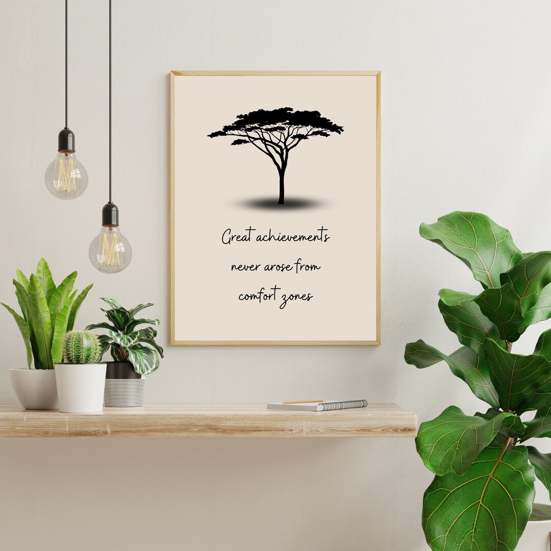 Motivational Wall Quotes Positive Thoughts Wall Art - Etsy
