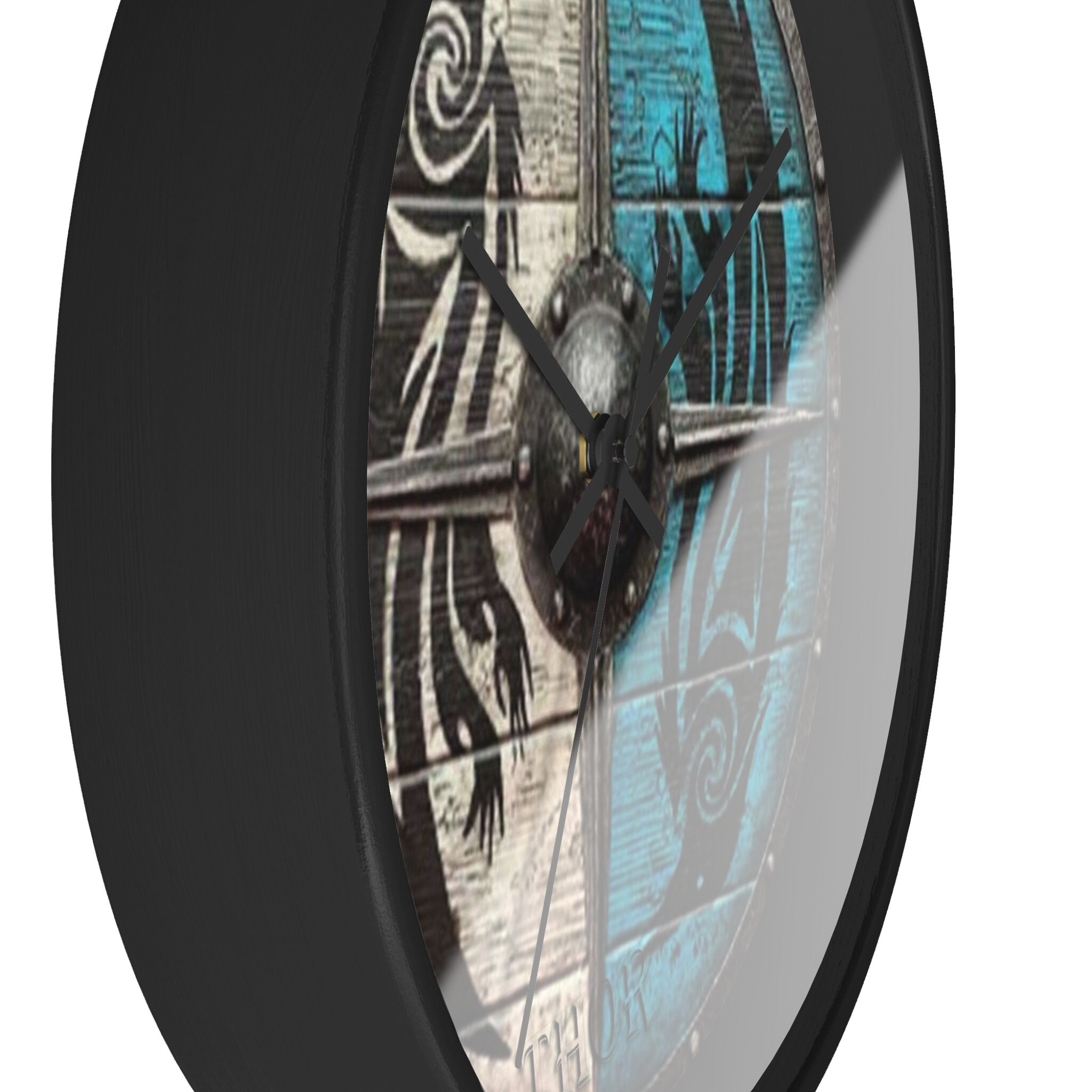 Viking Shield Wall Clock - Etsy
