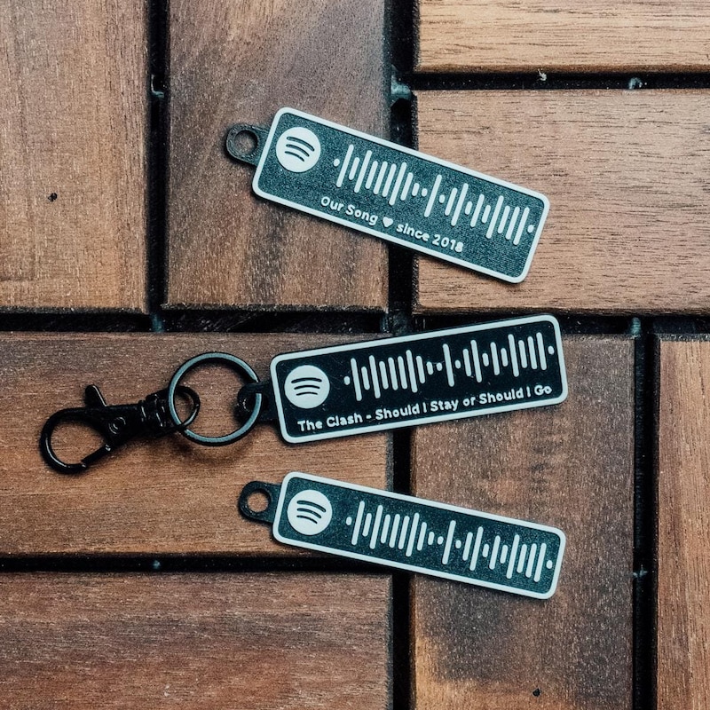 Spotify Song Keychain - Etsy