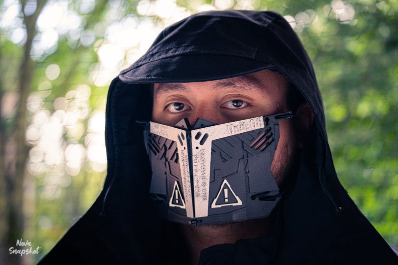 Cyberpunk Techwear Mask Futuristic Face Mask, Sci-fi Costume Accessory ...