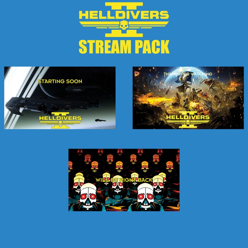 Helldivers 2 Stream Overlay Pack for Twitch / Youtube - Etsy