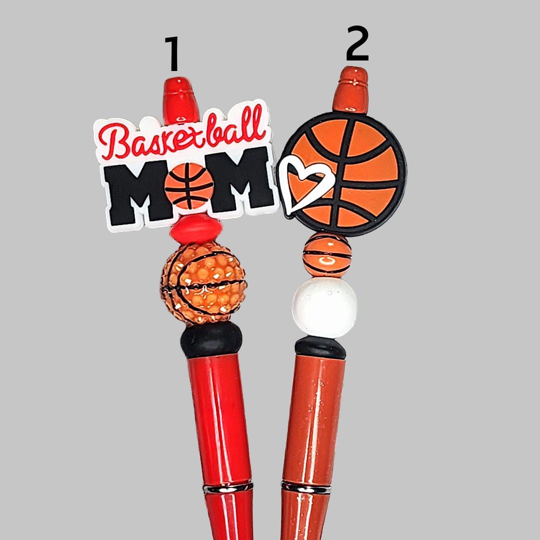 Basketball Beaded Pen, Basketball Mom Beaded Pen, Basketball Pen, Sport ...