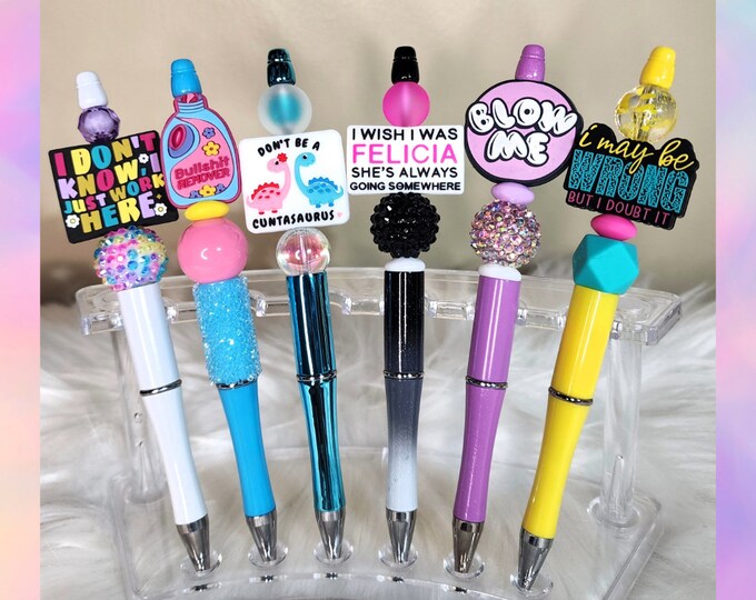 Beaded Pen/gold Floral Beaded Pens/gift for Friends/journal Pen/fancy ...