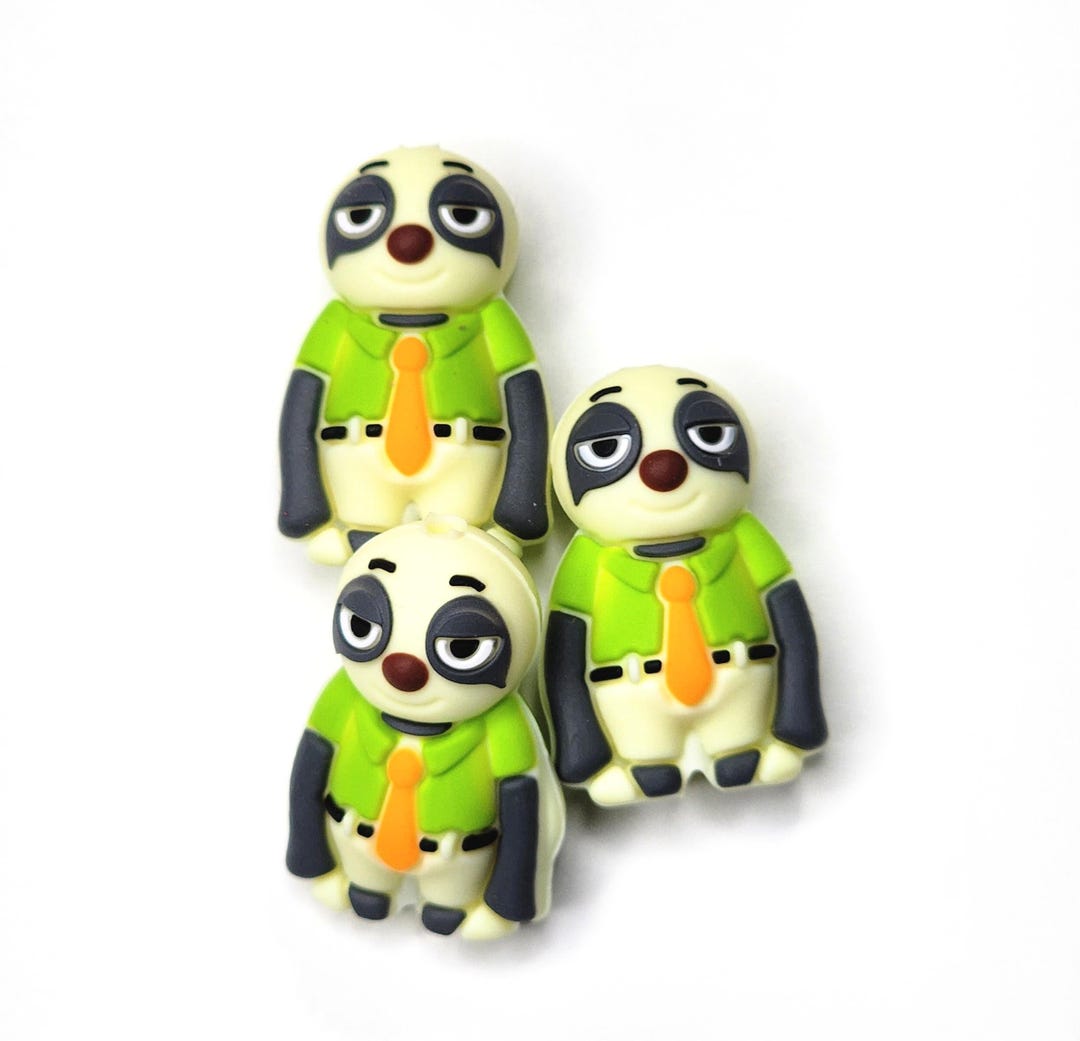 3D Sloth Focal Bead, Cute 3D Sloth Focal Bead, Mule Focal, 3D Focals ...