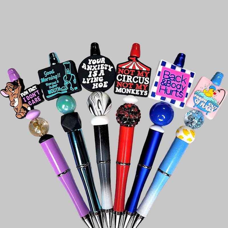 Custom Funny Beaded Pen - Etsy