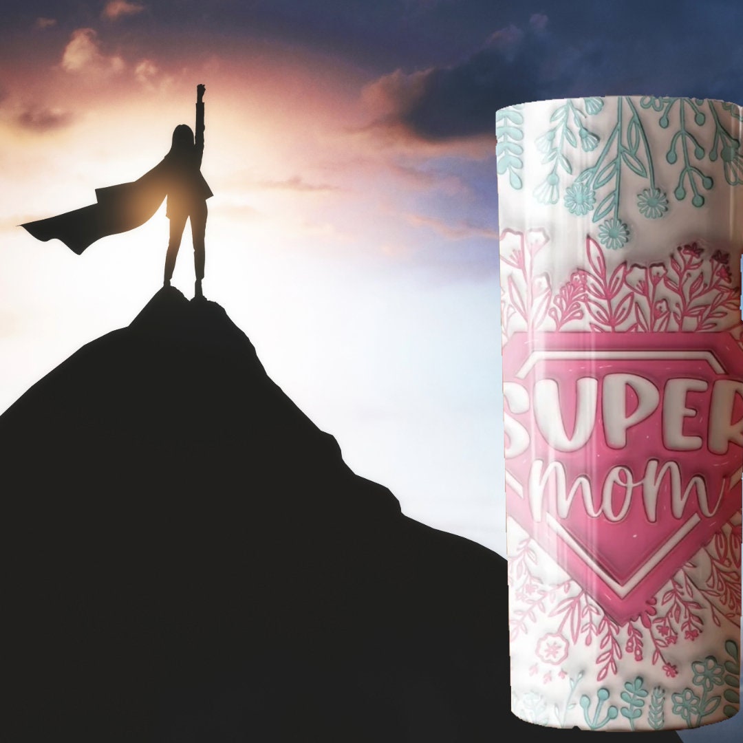 Custom Design Super Mom Tumbler, Mother's Day Gift, Superhero Tumbler ...