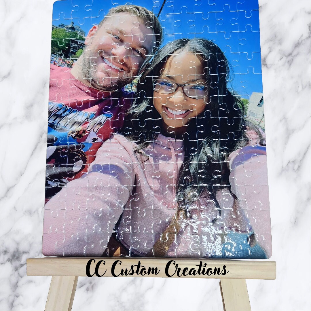Photo Puzzle, 120 Piece Personalized Puzzle, Custom Design Puzzle, Birthday Gift, Anniversary ...
