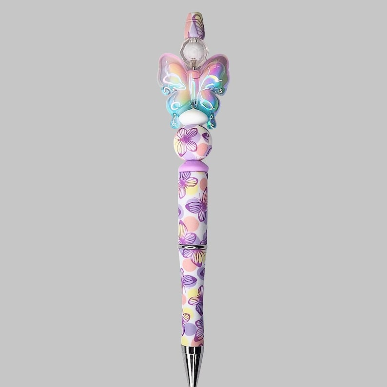 Butterfly Beaded Pen, Butterfly Pen, Custom Design Butterfly Pen ...