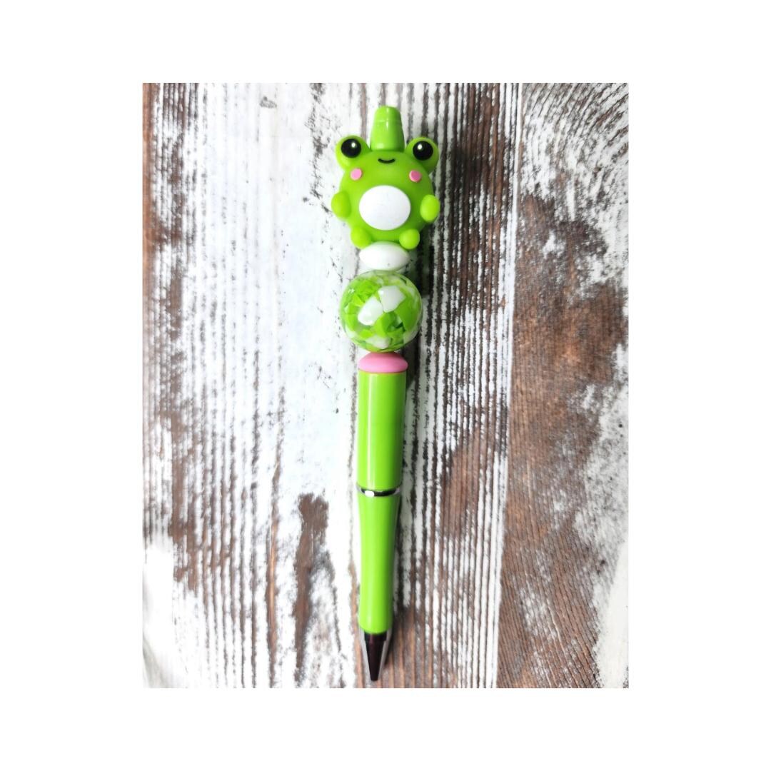 Frog Pen, Cute 3D Beaded Frog Pen, Bestseller, Cute Frog Pen, Animal ...