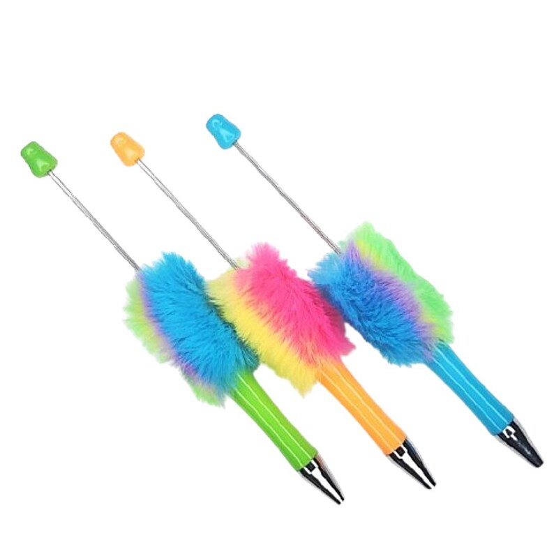 Fuzzy Beadable Pen Blanks, DIY Fuzzy Pens, Beadable Pen Blanks, Feather ...