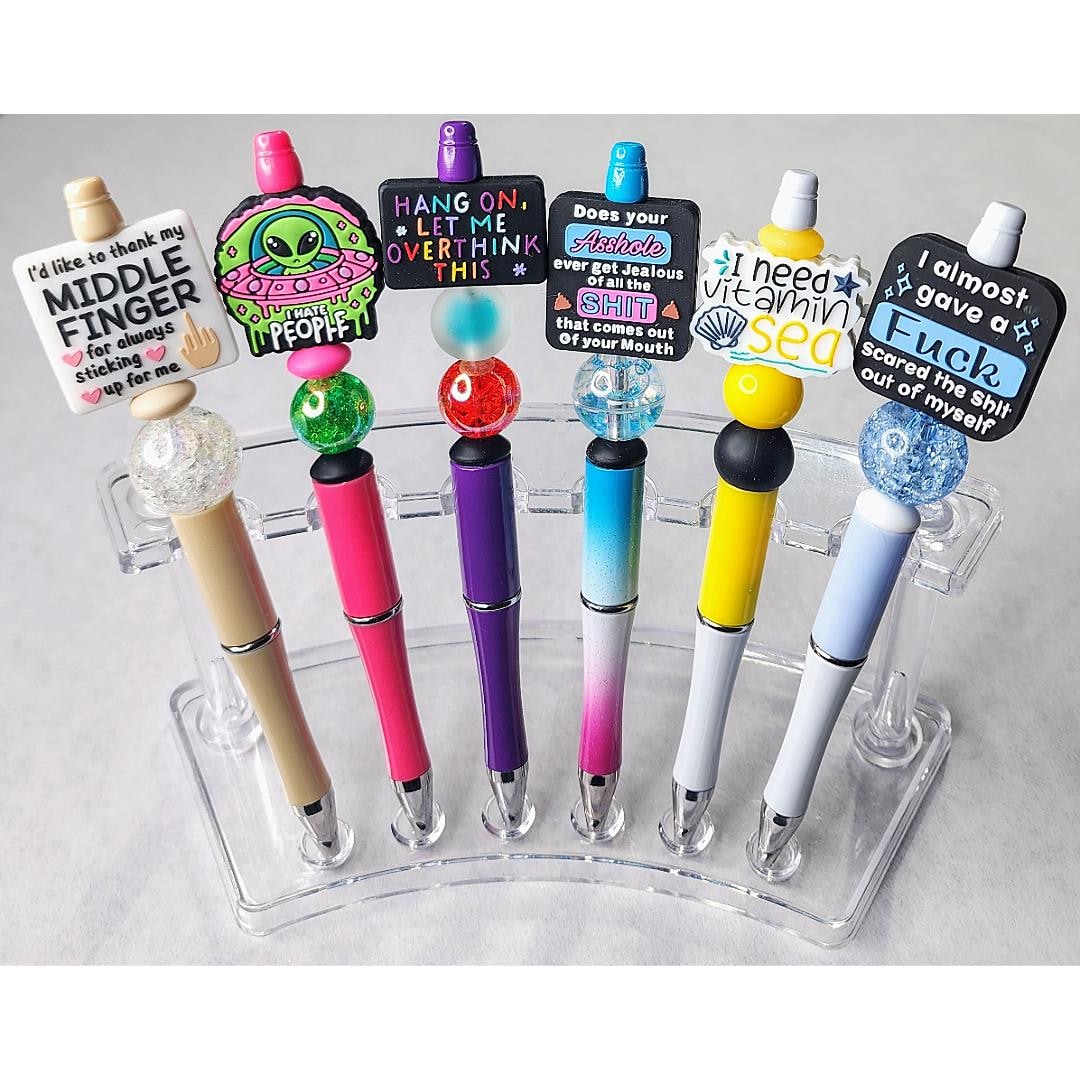 1U Funny Beaded Pens, Sarcastic Quote Pens, Adult Humor Pens, Sassy ...