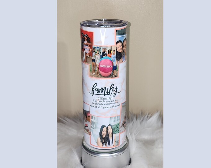 Custom Photo Sublimation Tumbler, Family Photo Collage Tumbler ...