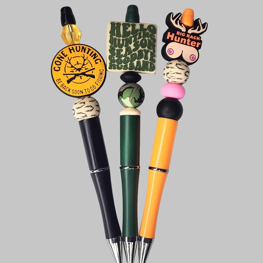 2M Hunting Pen, Beaded Hunting Pen, Funny Hunting Pens, Custom Pens for ...