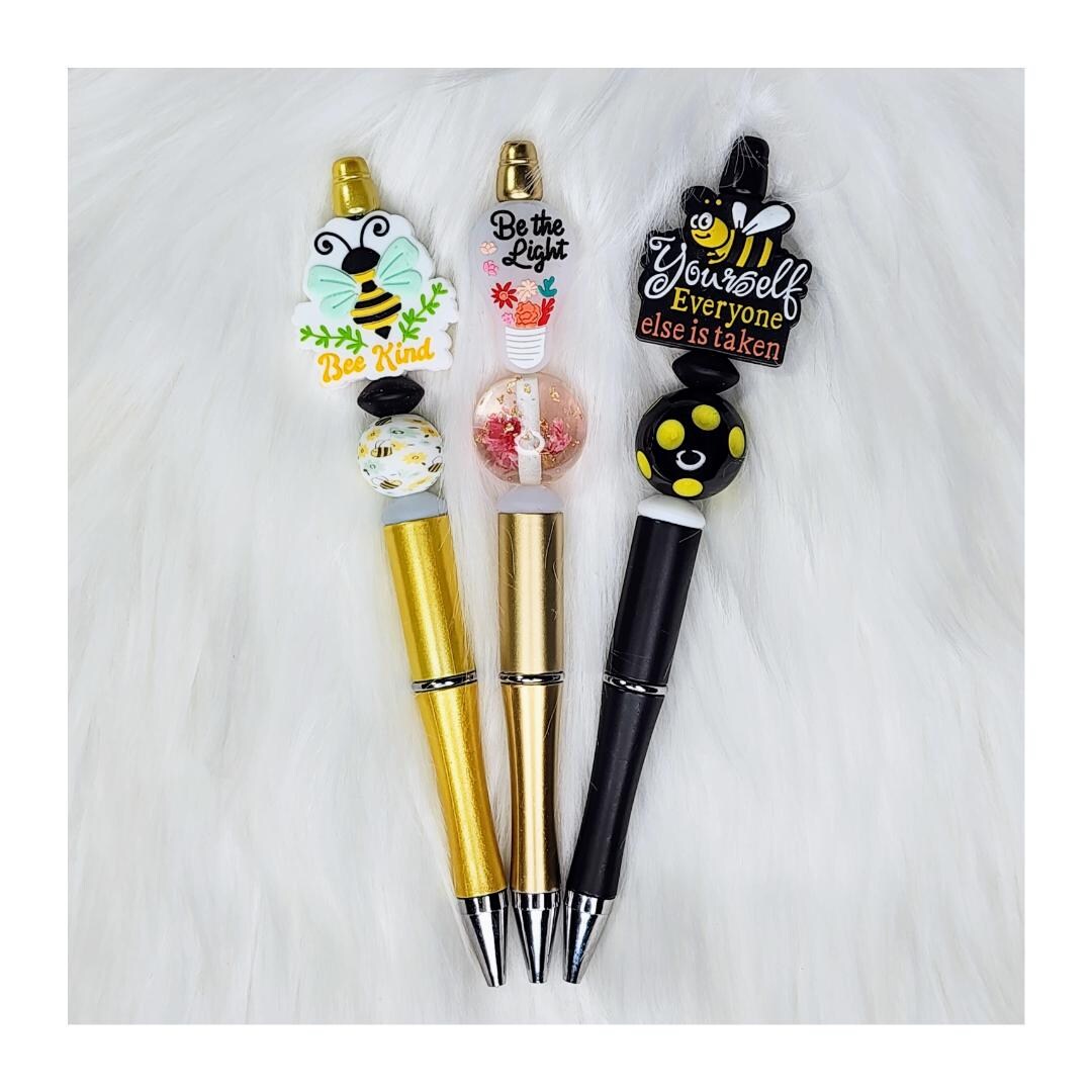 2C Inspirational Custom Design Beaded Pens, Motivational Pens ...