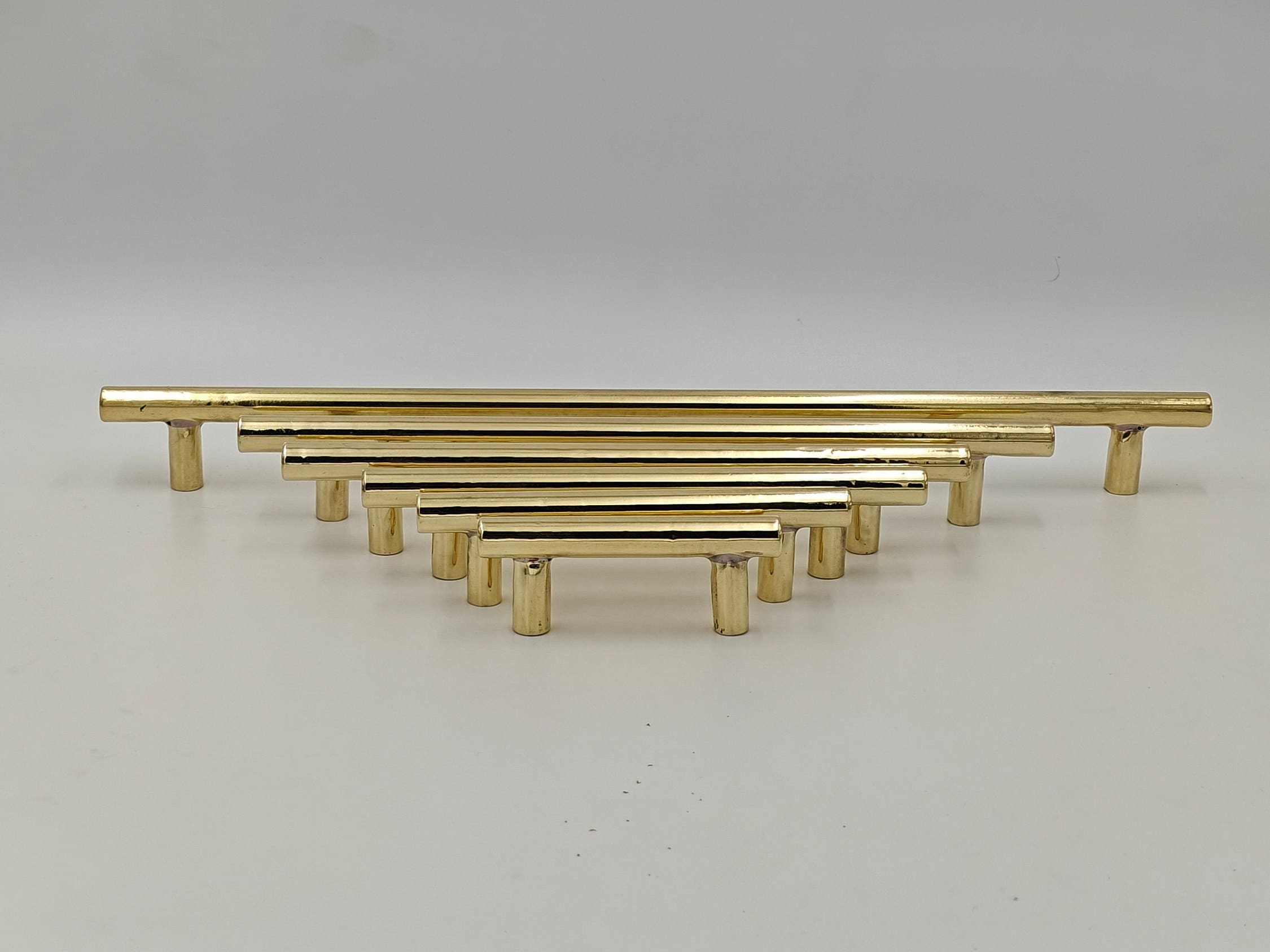Unlacquered Brass Bar Drawer Pulls. Bar Cabinet Pulls, Kitchen Cabinet ...