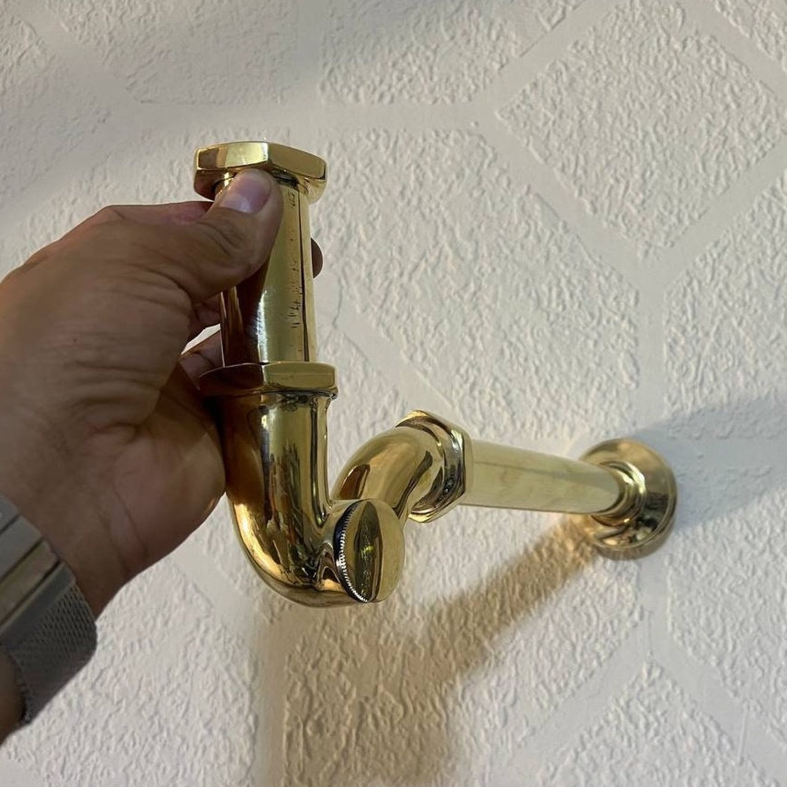 Unlacquered Brass S-trap, Sink S-strap - Bathroom Hardware - Etsy