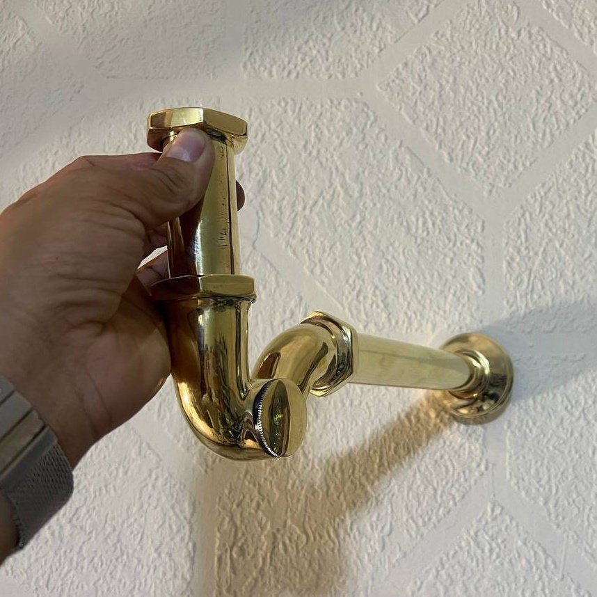 Unlacquered Brass S-trap, Sink S-strap Bathroom Hardware - Etsy