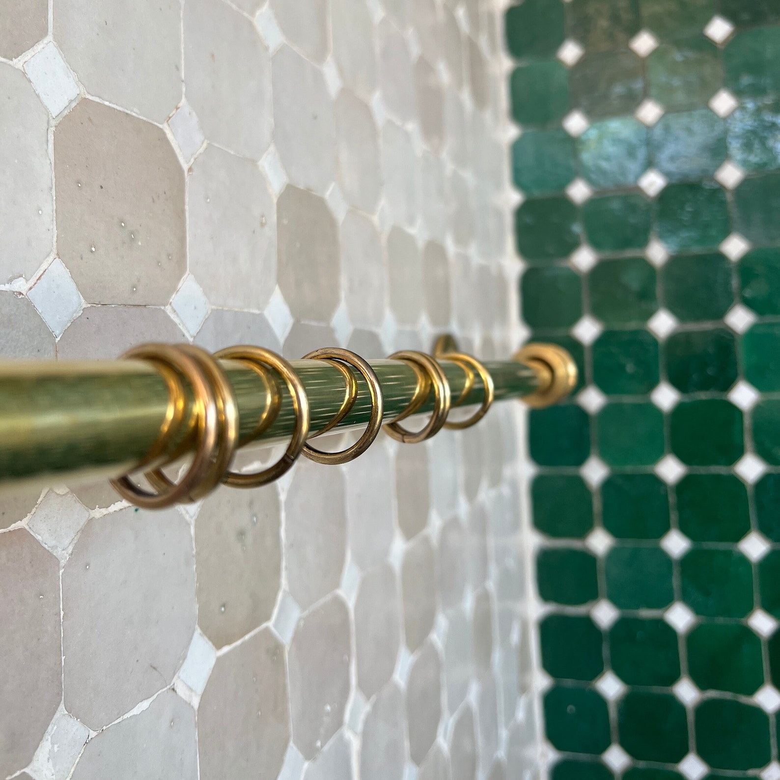 Unlacquered Brass Curtain Rod With Rings: Custom Lengths, 5-year ...