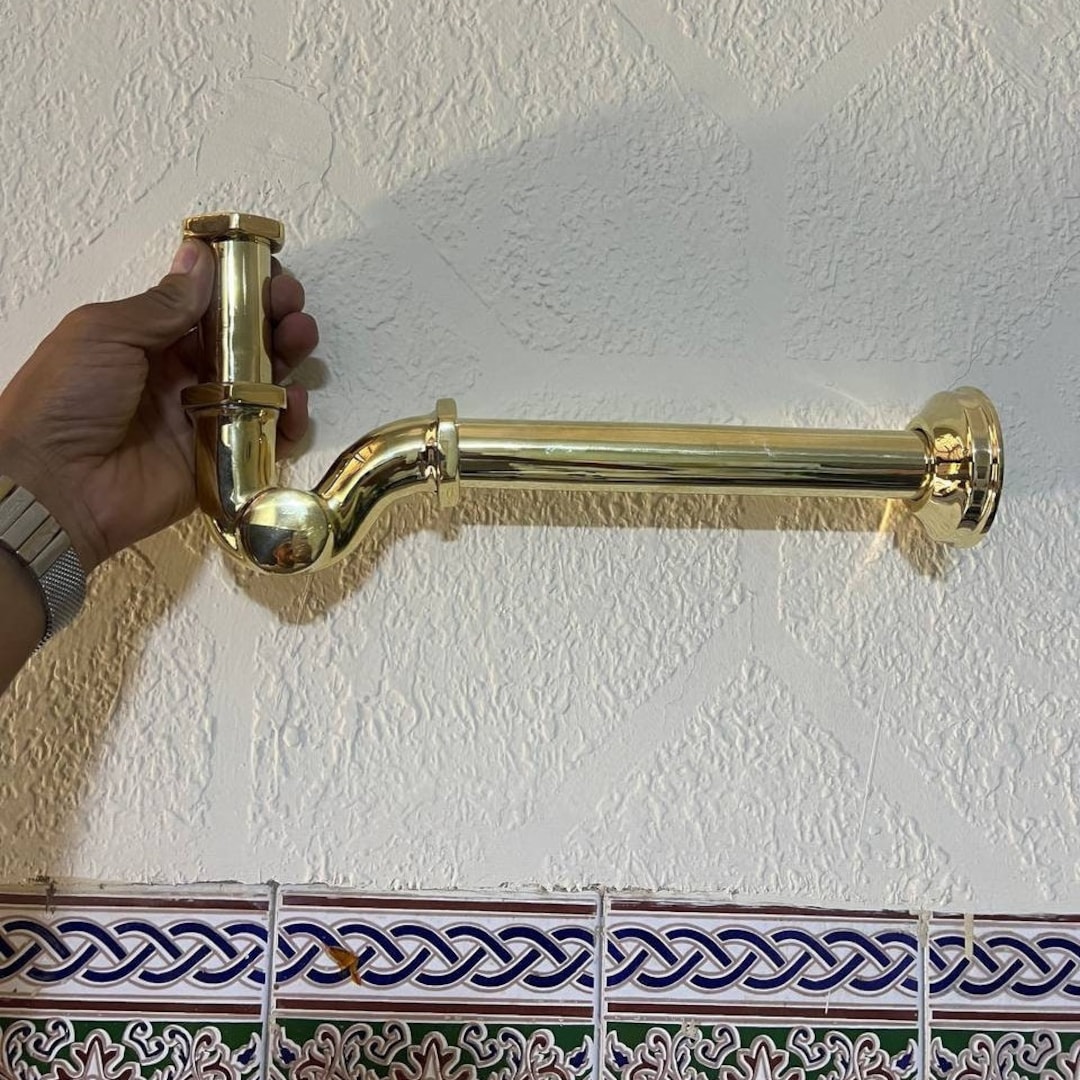 Unlacquered Brass S-trap, Sink S-strap - Bathroom Hardware - Etsy