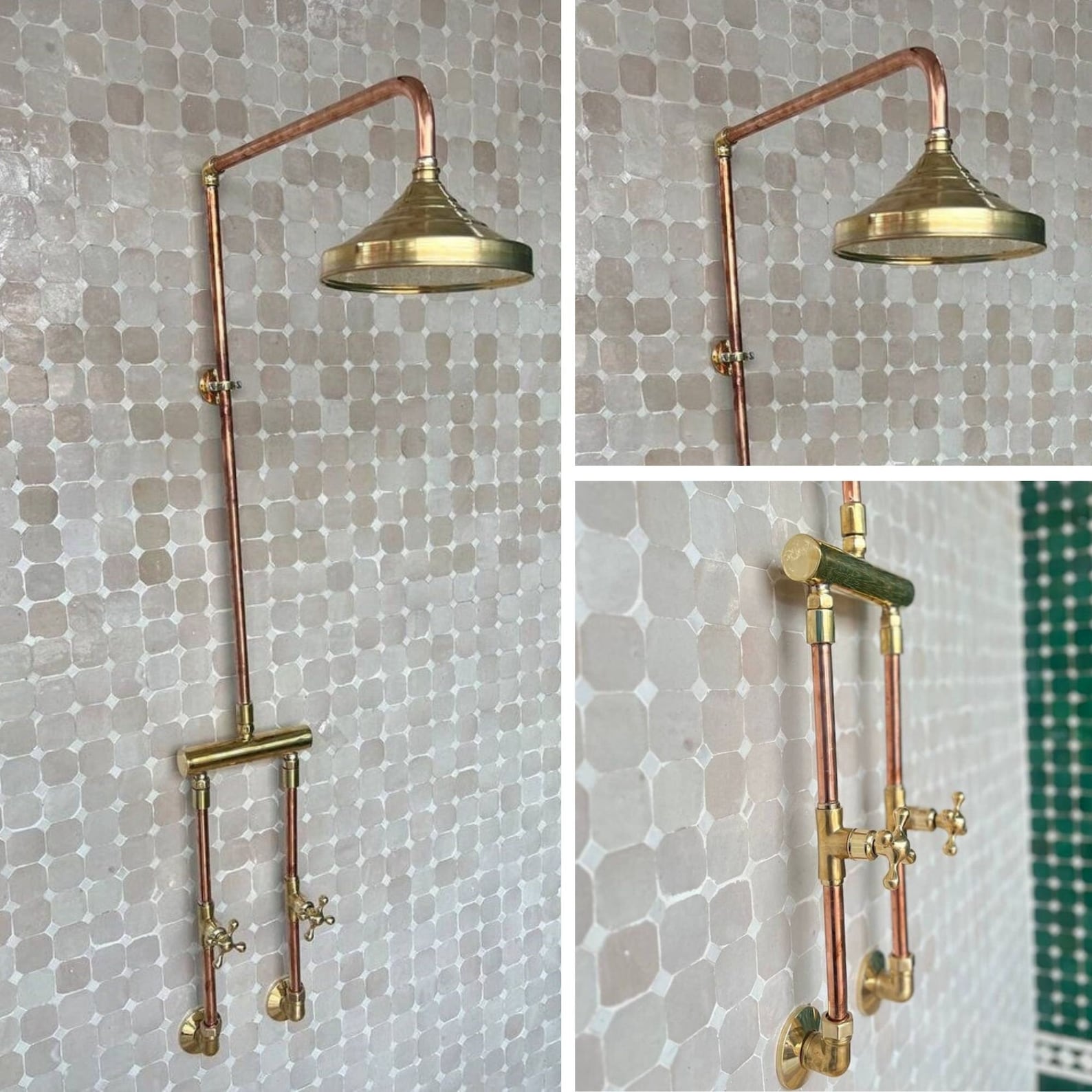 Antique Cooper Outdoor Shower. Indoor and Outdoor Rustic Shower System ...