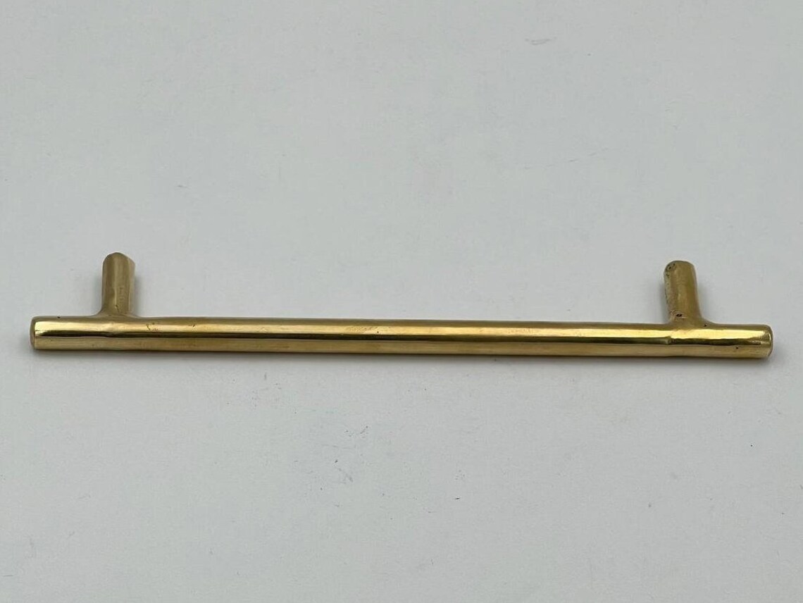 Unlacquered Brass Bar Drawer Pulls. Bar Cabinet Pulls - Etsy