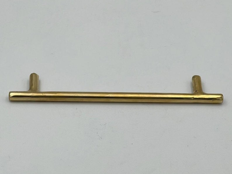Unlacquered Brass Bar Drawer Pulls. Bar Cabinet Pulls - Etsy