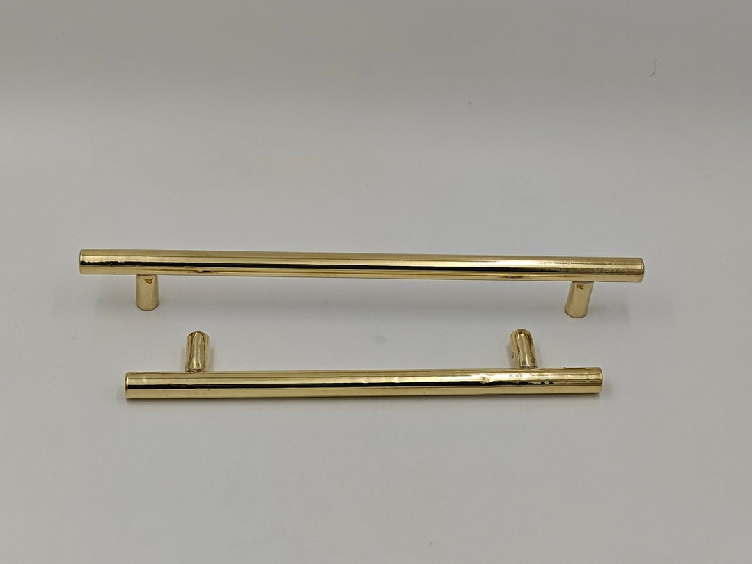 Unlacquered Brass Bar Drawer Pulls. Bar Cabinet Pulls, Kitchen Cabinet ...