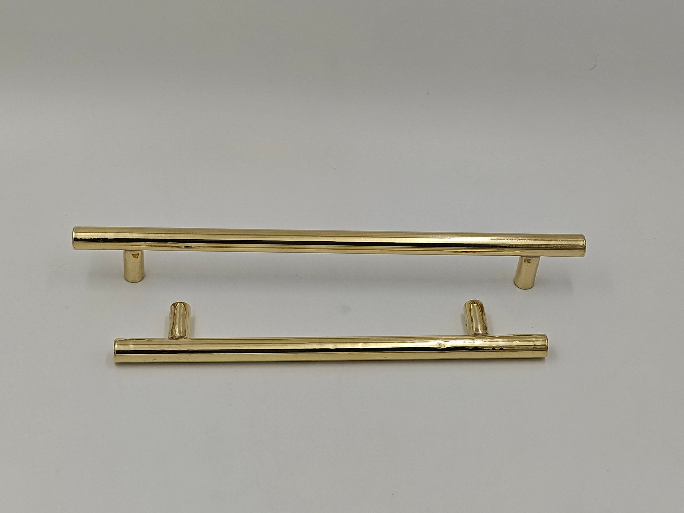 Unlacquered Brass Bar Drawer Pulls. Bar Cabinet Pulls, Kitchen Cabinet ...