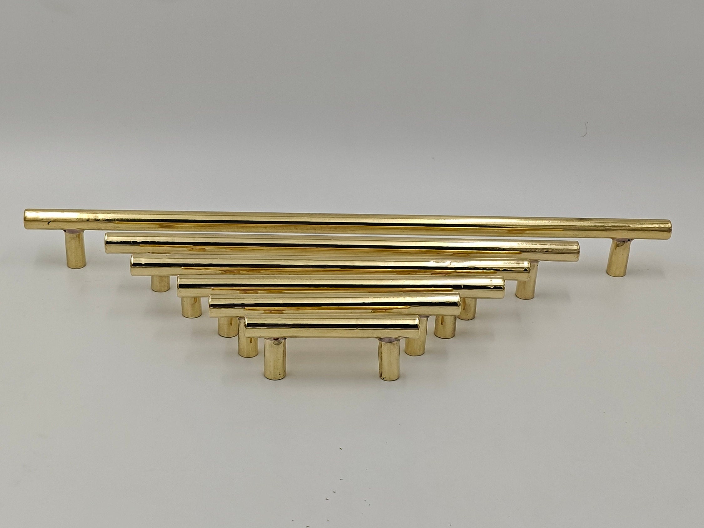 Unlacquered Brass Bar Drawer Pulls. Bar Cabinet Pulls, Kitchen Cabinet ...