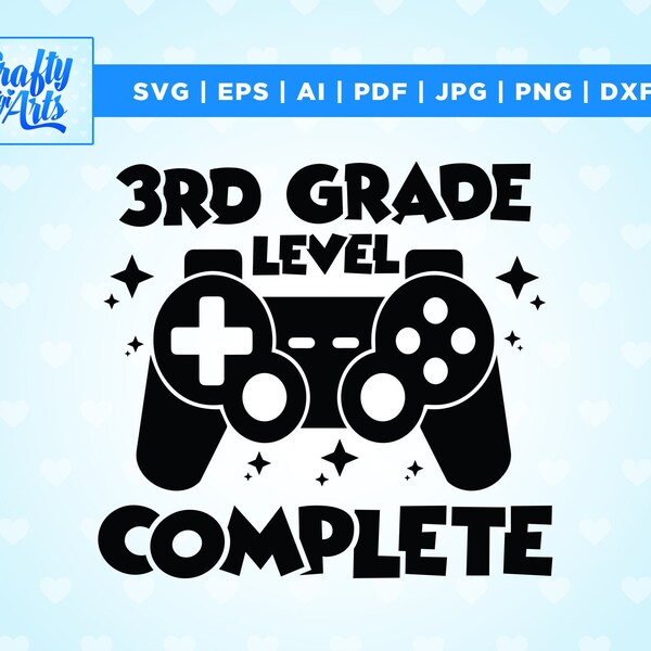 Level Complete 3rd Grade Svg - Etsy